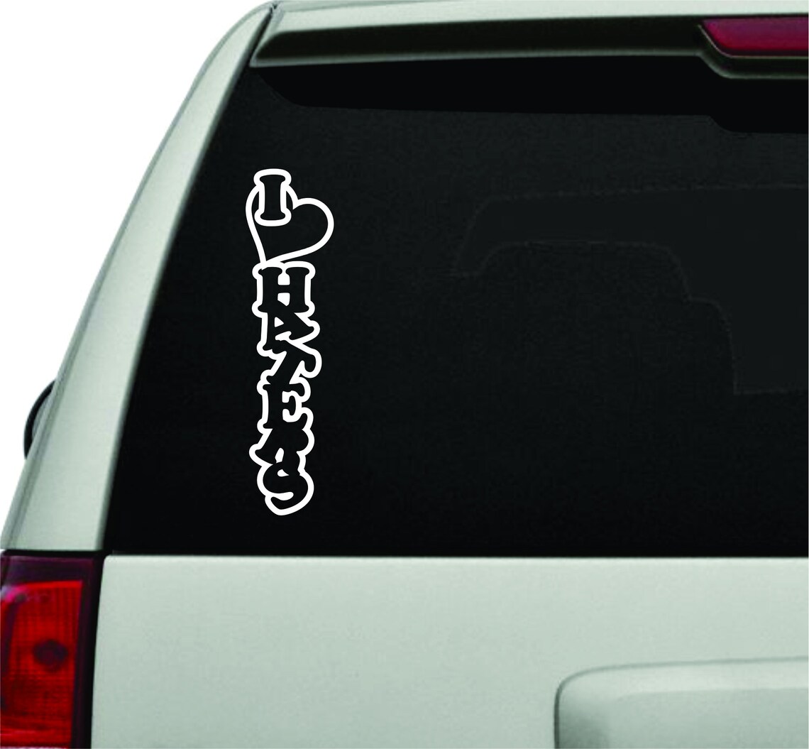 I Love Haters V101 JDM Funny Car Auto Vinyl Decal Sticker Art Graphic ...