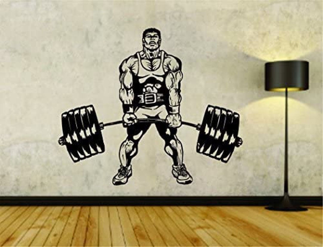 Mann Gewichte Gewicht Bar Powerlifter Fitness Gym Gewichtheben ...