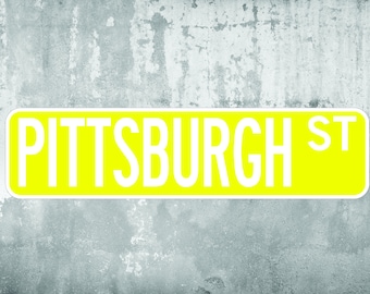 Pittsburgh Street Sign - Etsy
