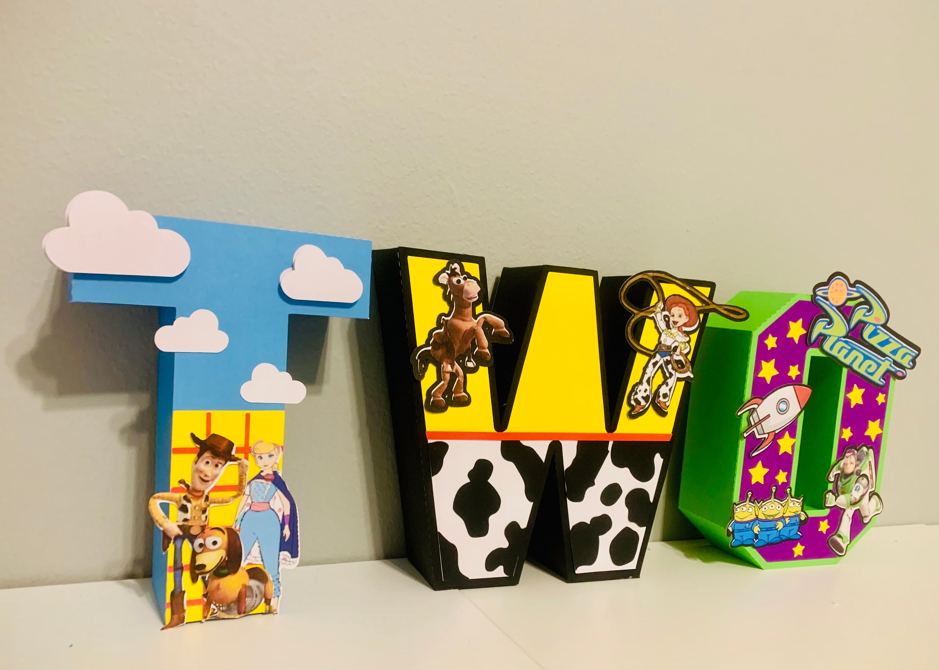 Toy Story Themed 3D Letters - Etsy