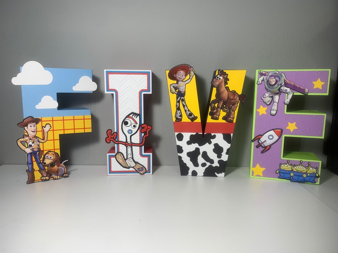 Toy Story Themed 3D Letters - Etsy
