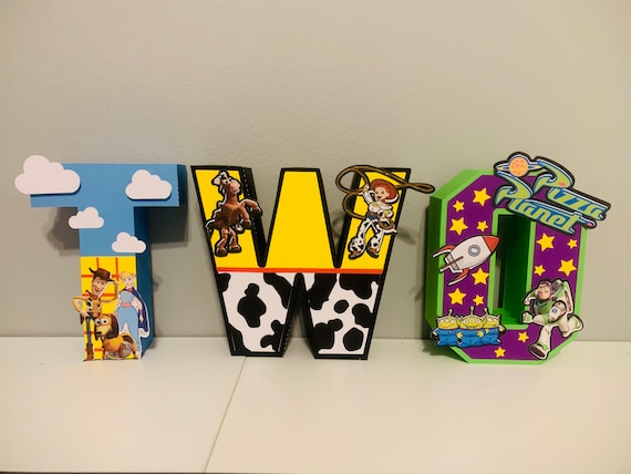 Toy Story Themed 3D Letters - Etsy