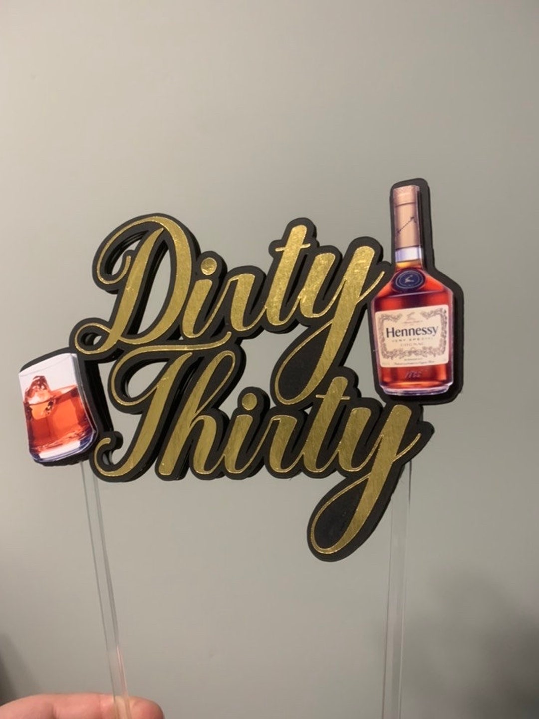 Dirty Thirty Birthday Cake Topper - Etsy