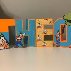 Goofy Inspired 3D Letter - Etsy