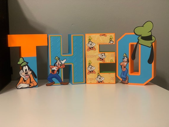 Goofy Inspired 3D Letter - Etsy