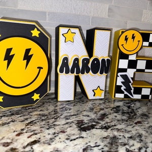 One Happy Dude/girl 3D Letter - Etsy