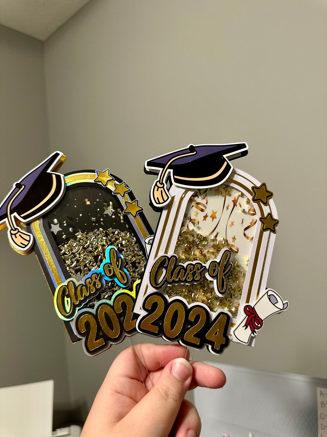 Graduation Shaker Cake Topper - Etsy