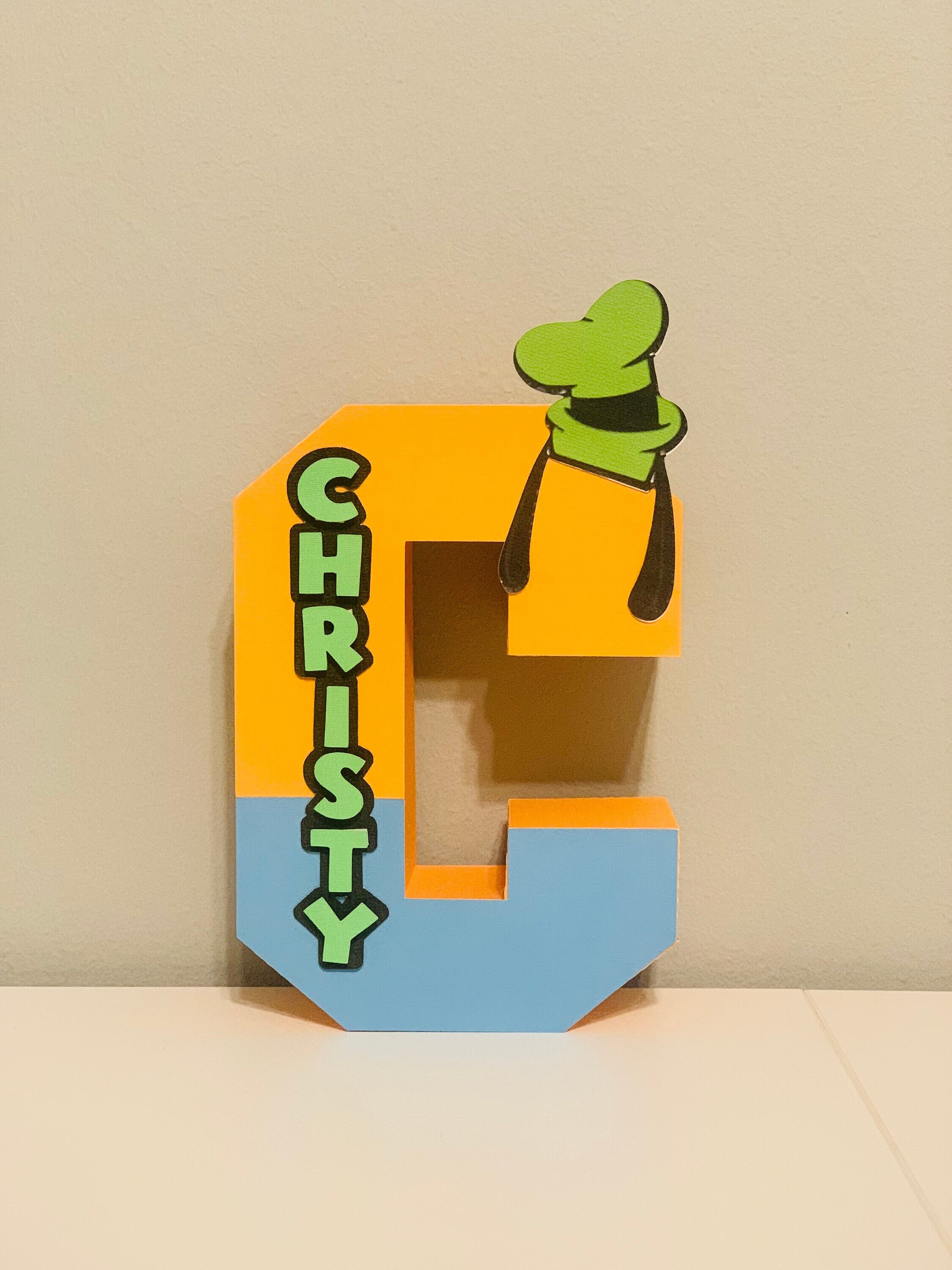 Goofy Inspired 3D Letter - Etsy