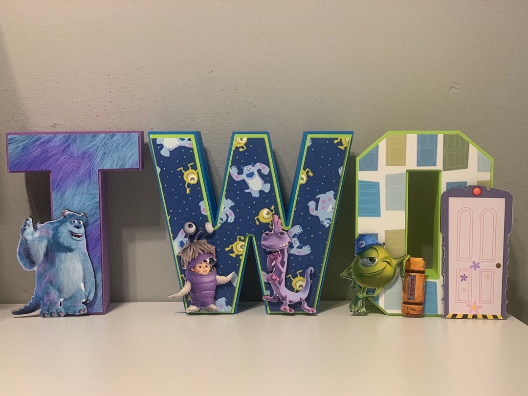 Monster Inc Inspired 3D Letter - Etsy