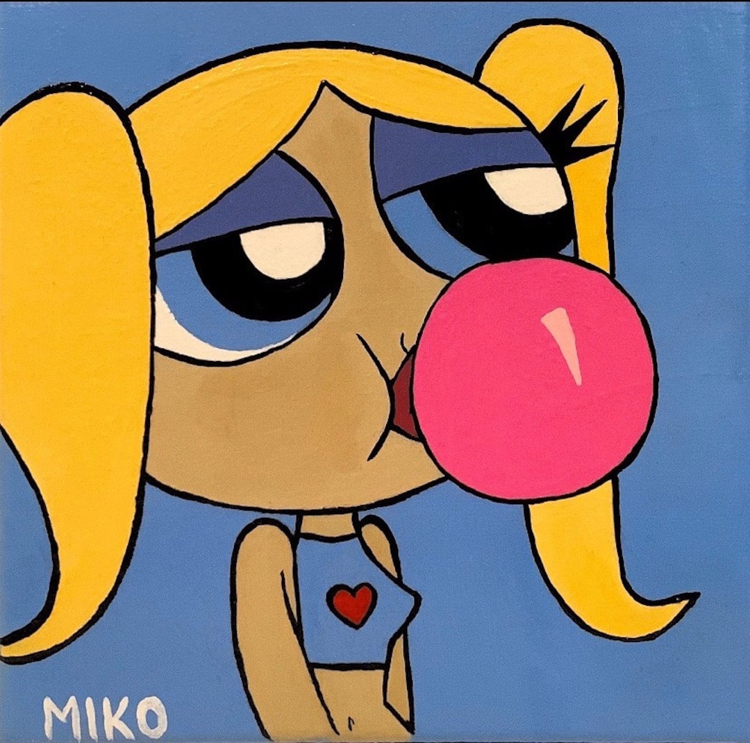 Teenage Bubbles Powerpuff Girls Painting - Etsy