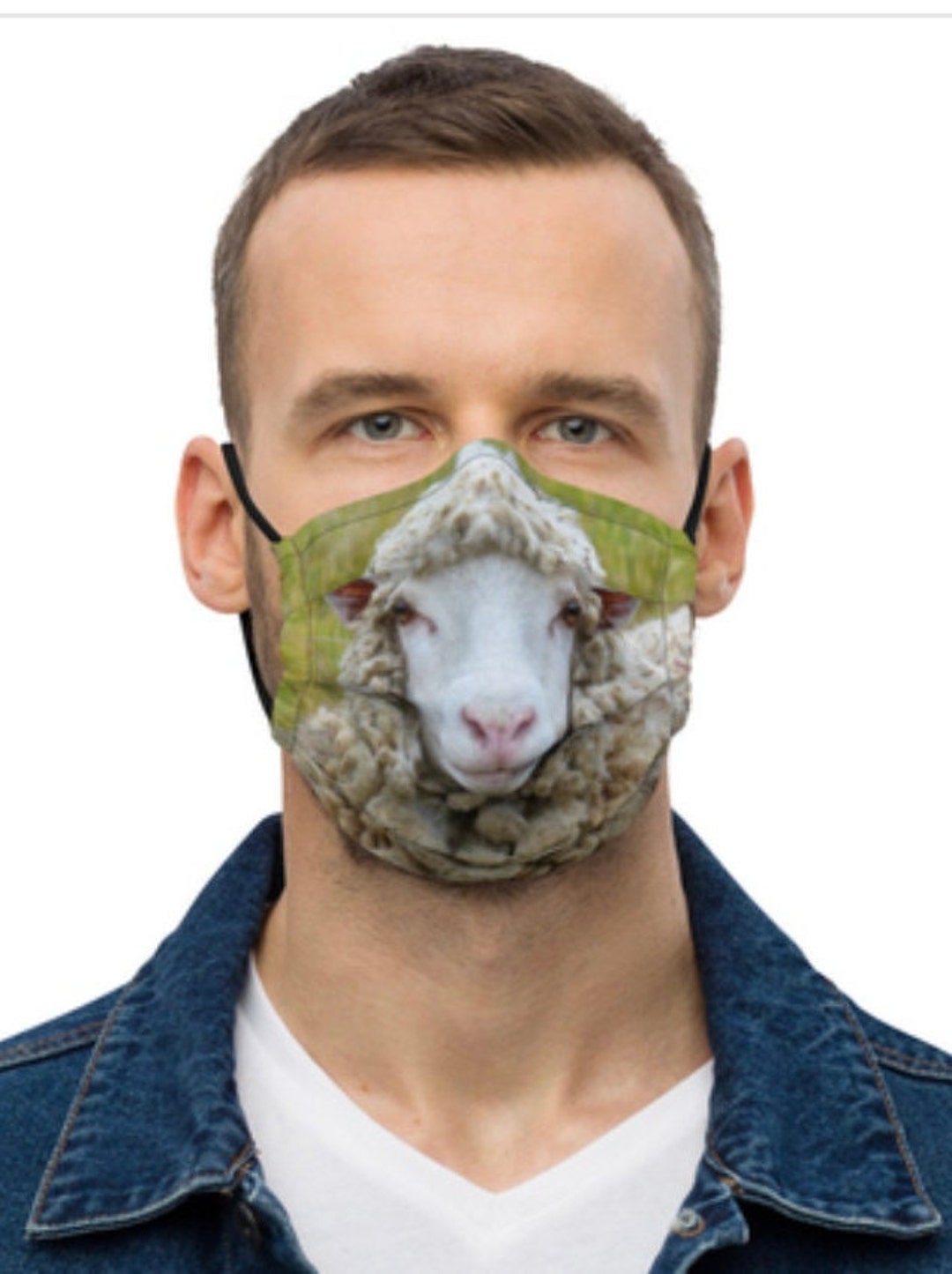 Sheeple Face Mask (adult) - Etsy