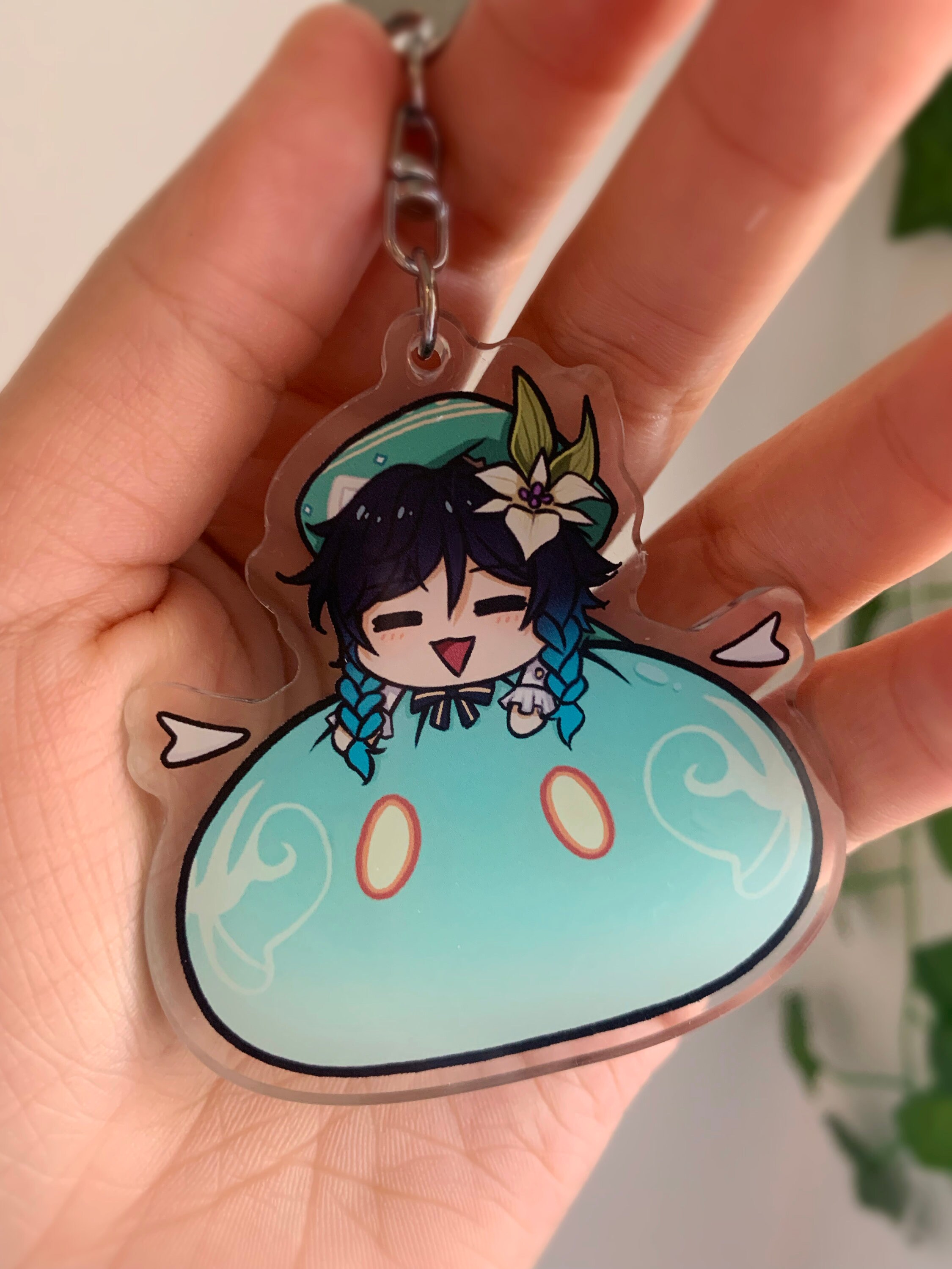 Genshin Impact Venti Slime Keychain - Etsy