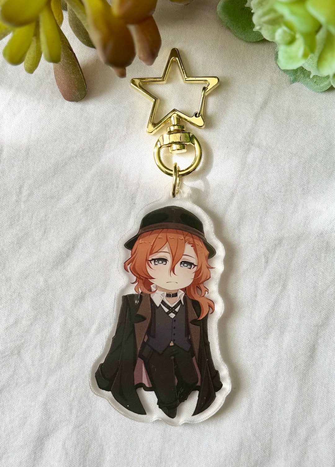 BSD Chuuya Keychain - Etsy
