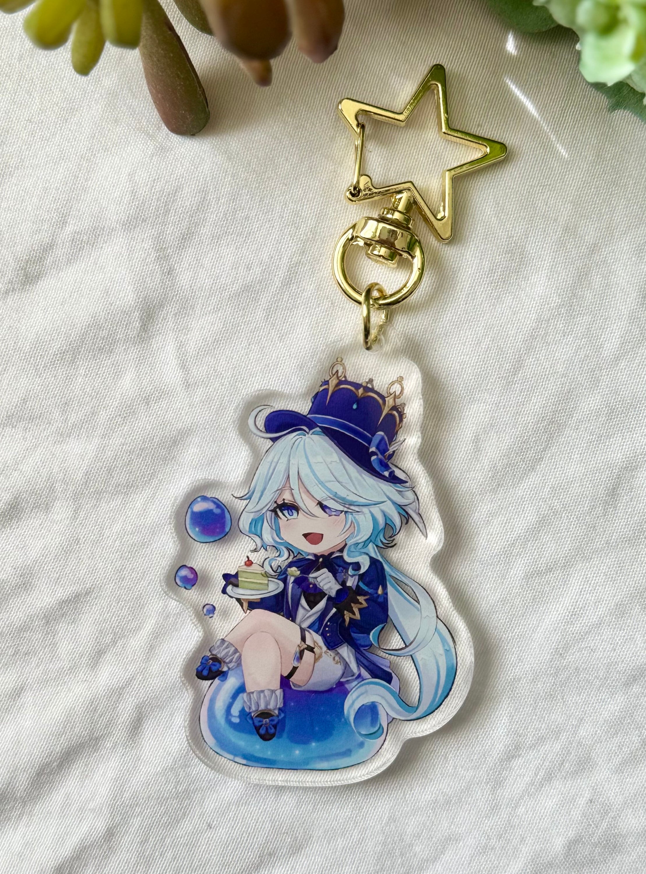 Genshin Impact Furina Keychain - Etsy