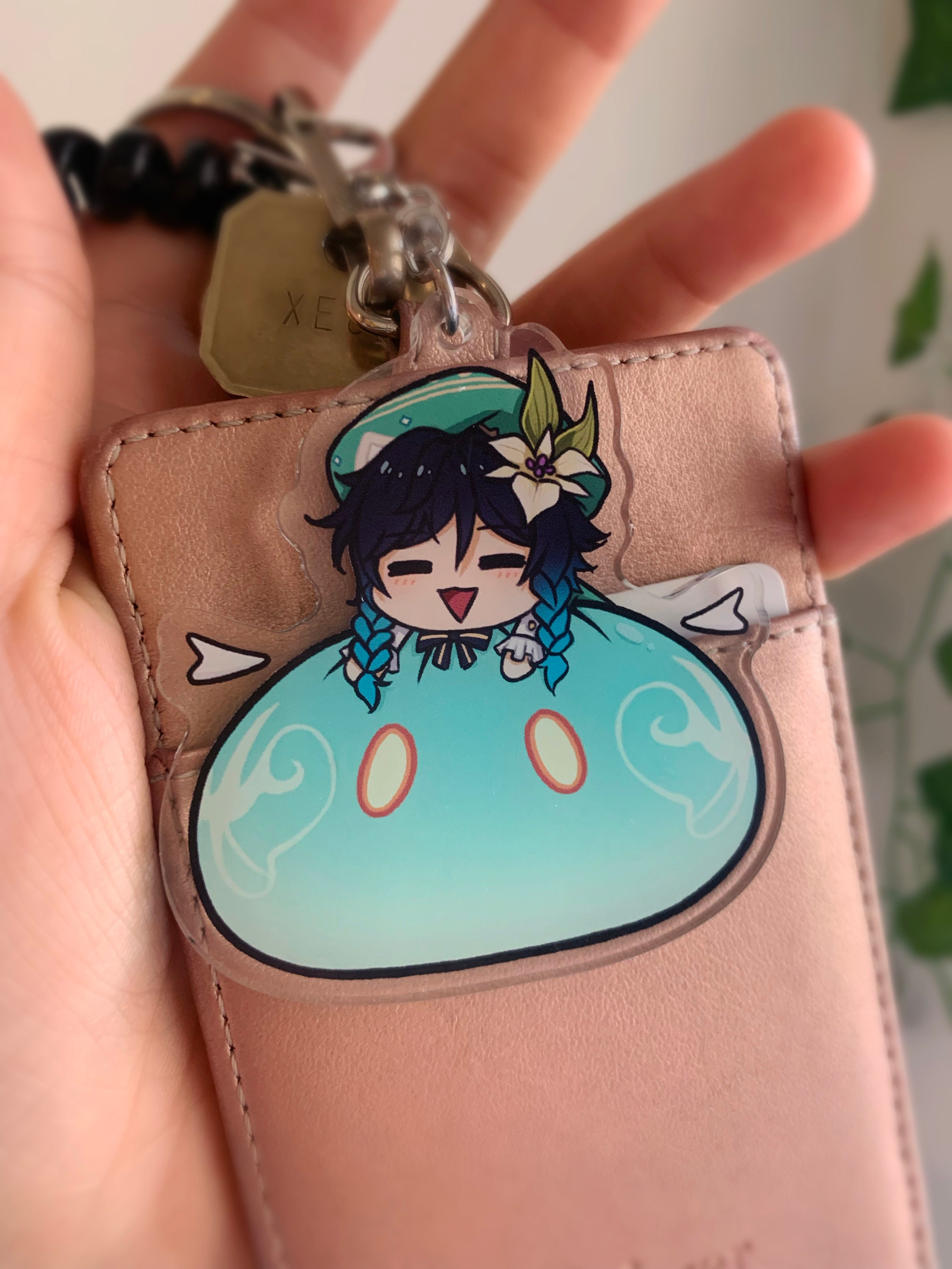 Genshin Impact Venti Slime Keychain - Etsy