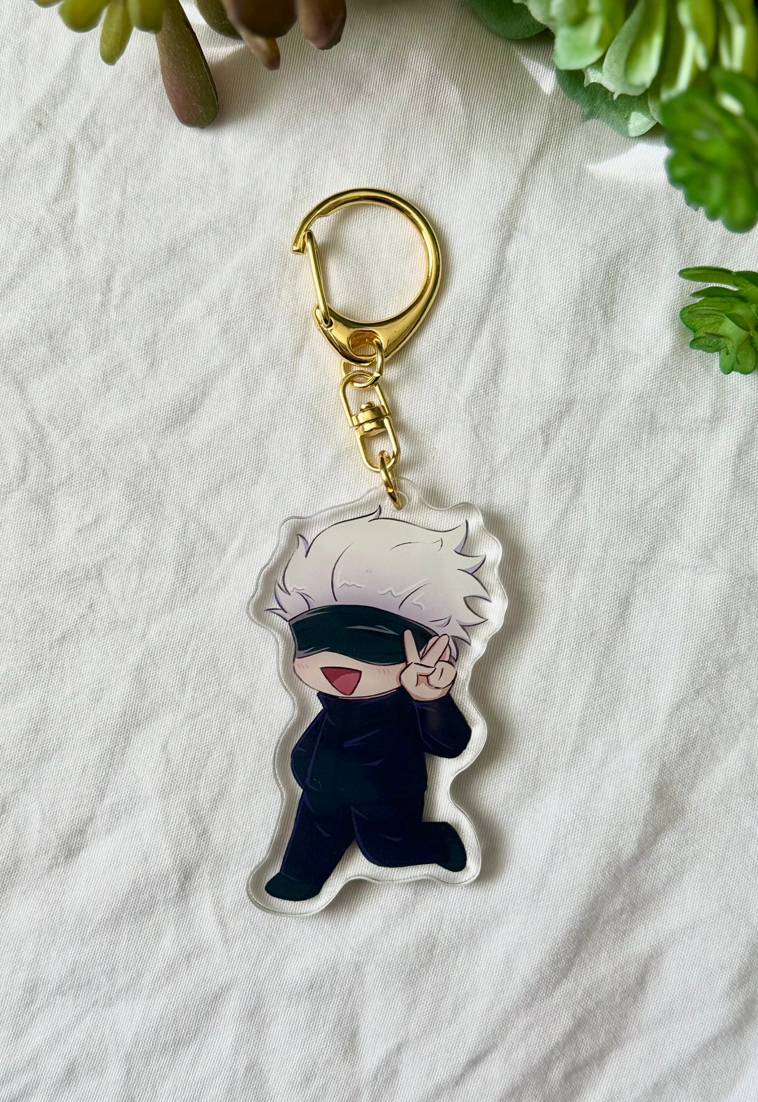 JJK Gojo Anime Keychain - Etsy