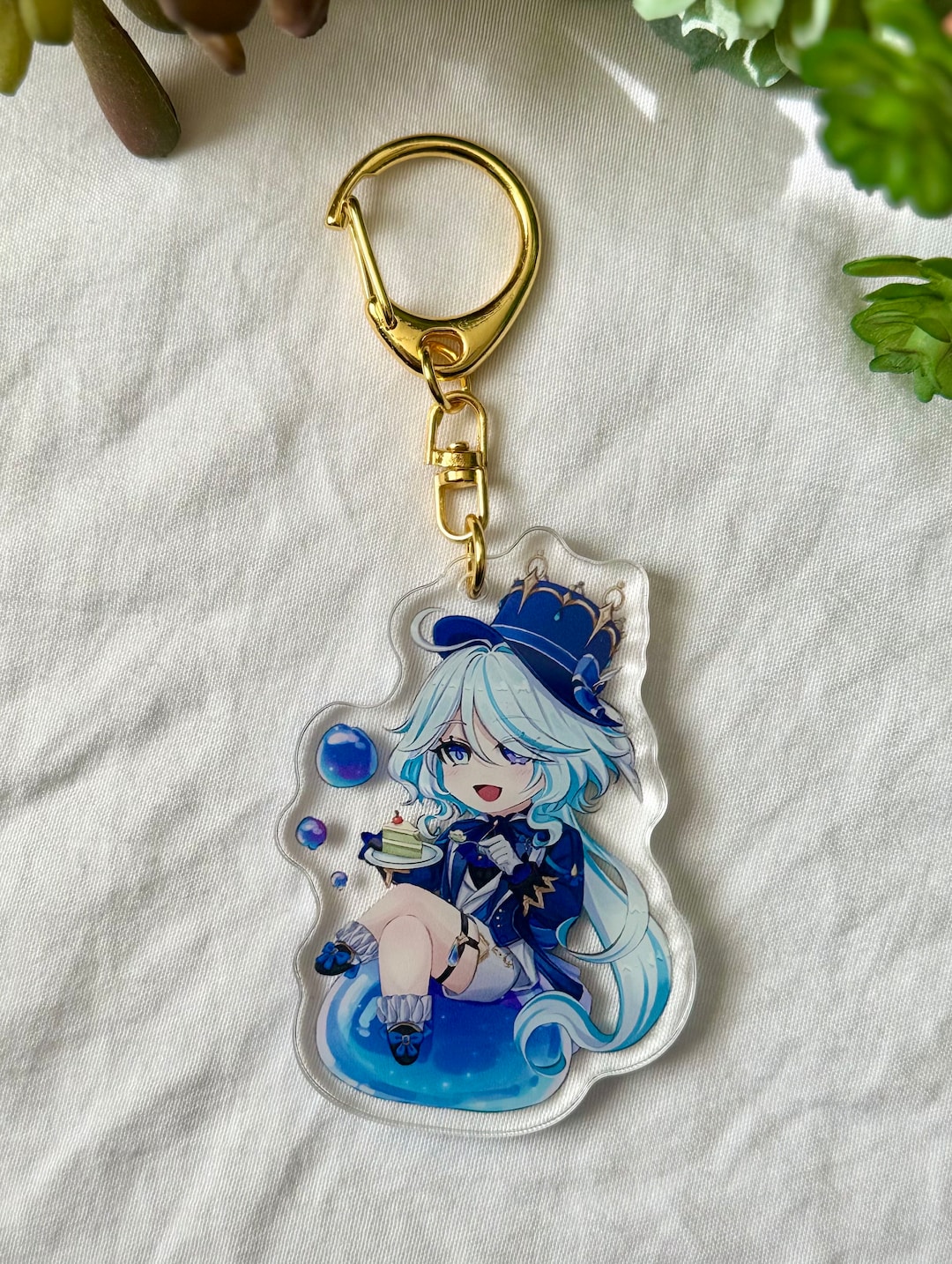 Genshin Impact Furina Keychain - Etsy