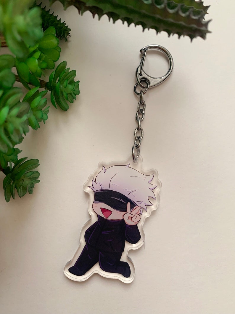 JJK Gojo Anime Keychain - Etsy