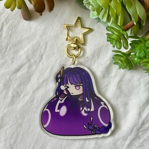 Genshin Impact Raiden Shogun Slime Keychain - Etsy