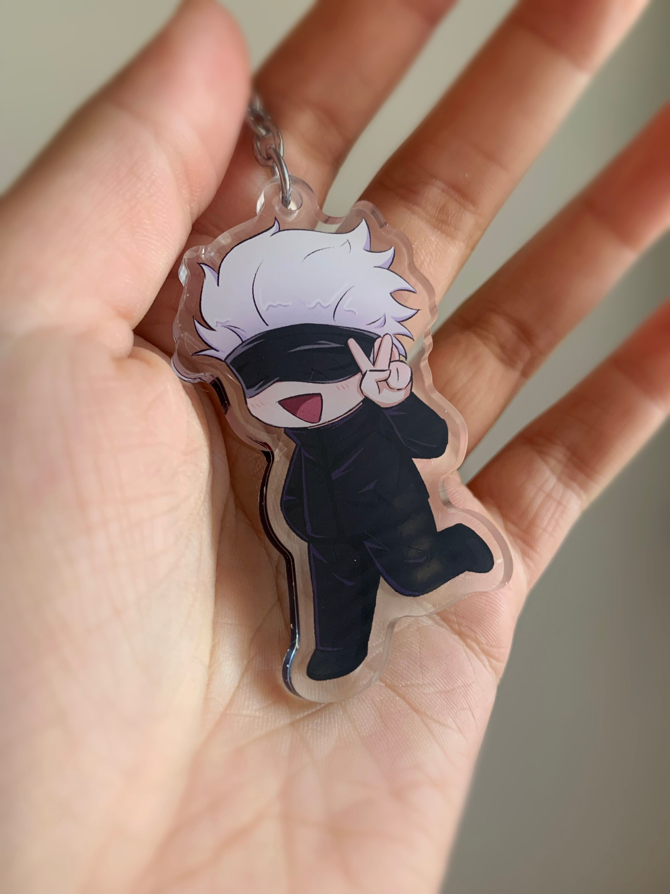 JJK Gojo Anime Keychain - Etsy
