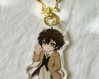 Funny Dazai Osamu Bsd Bungo Stray Dogs Keychain Keyring Season 5 - Etsy