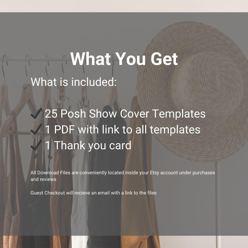 25 Clean Simple Posh Show Cover Image, Canva Template, Poshmark Live ...