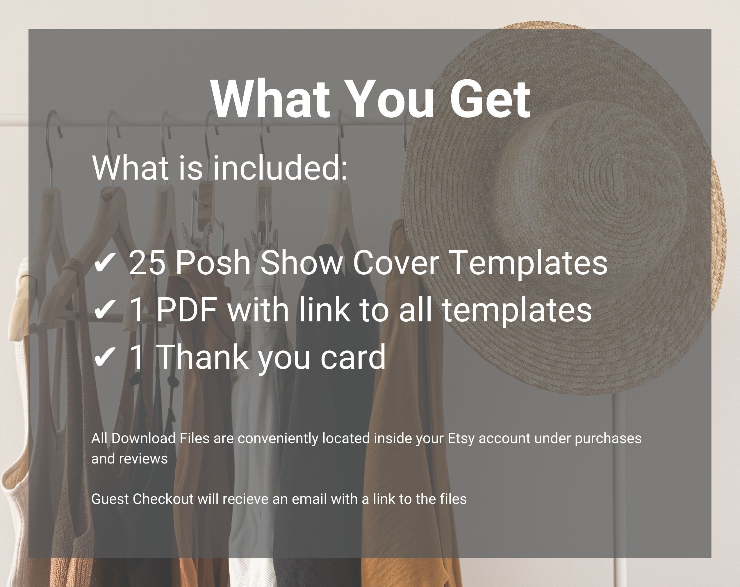 Posh Show Cover Image, Cover Template, Canva Template, Poshmark Live ...