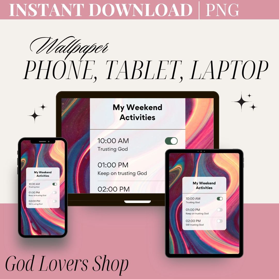 Trust God | Christian Wallpaper | Digital Abstract Art | Inspirational ...