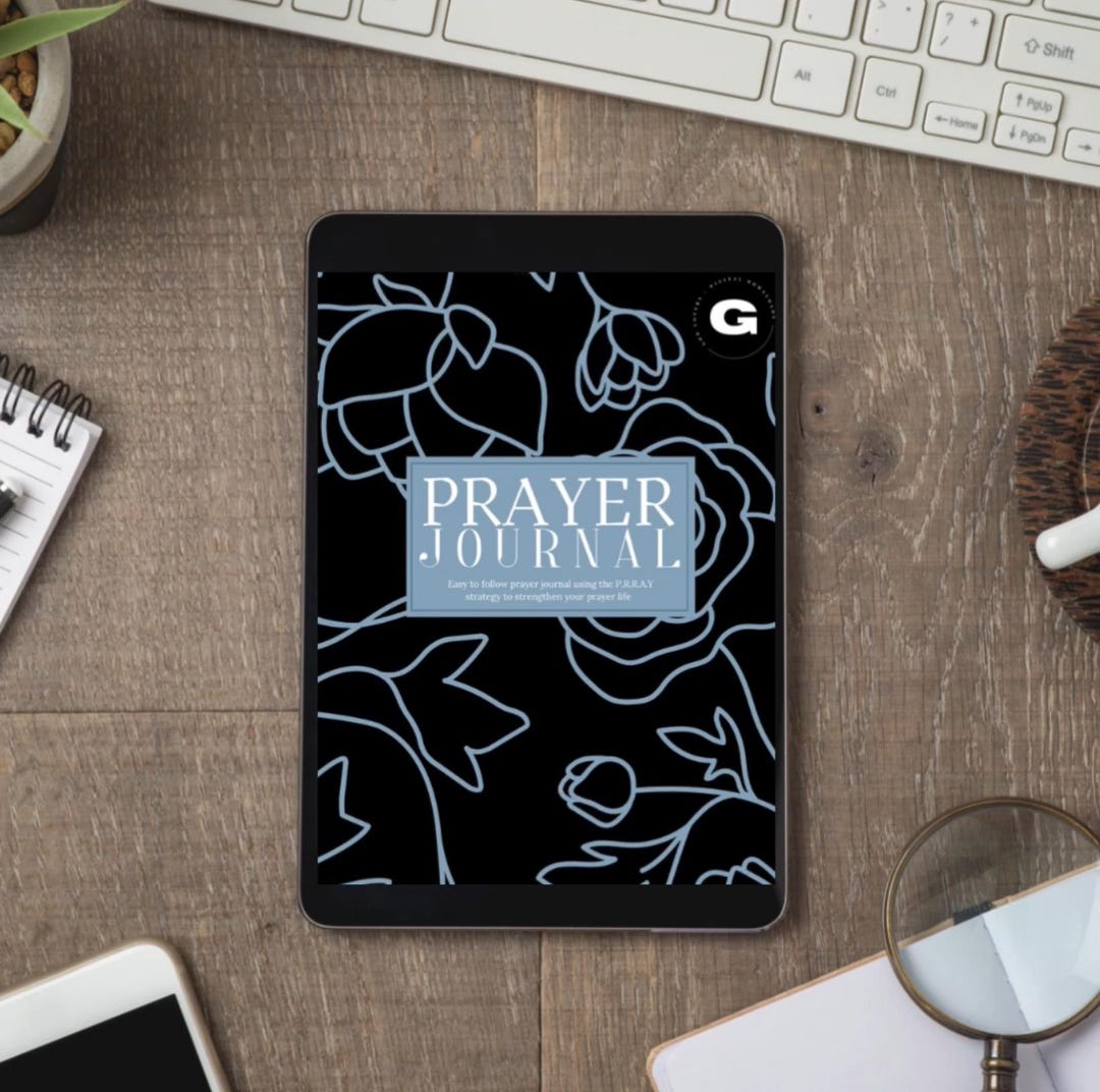 Christian Prayer Journal | Digital Devotional Planner (PDF) - Etsy