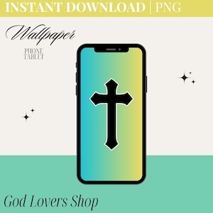 Gradient Cross Christian Wallpaper | Digital Art | Inspirational Faith ...