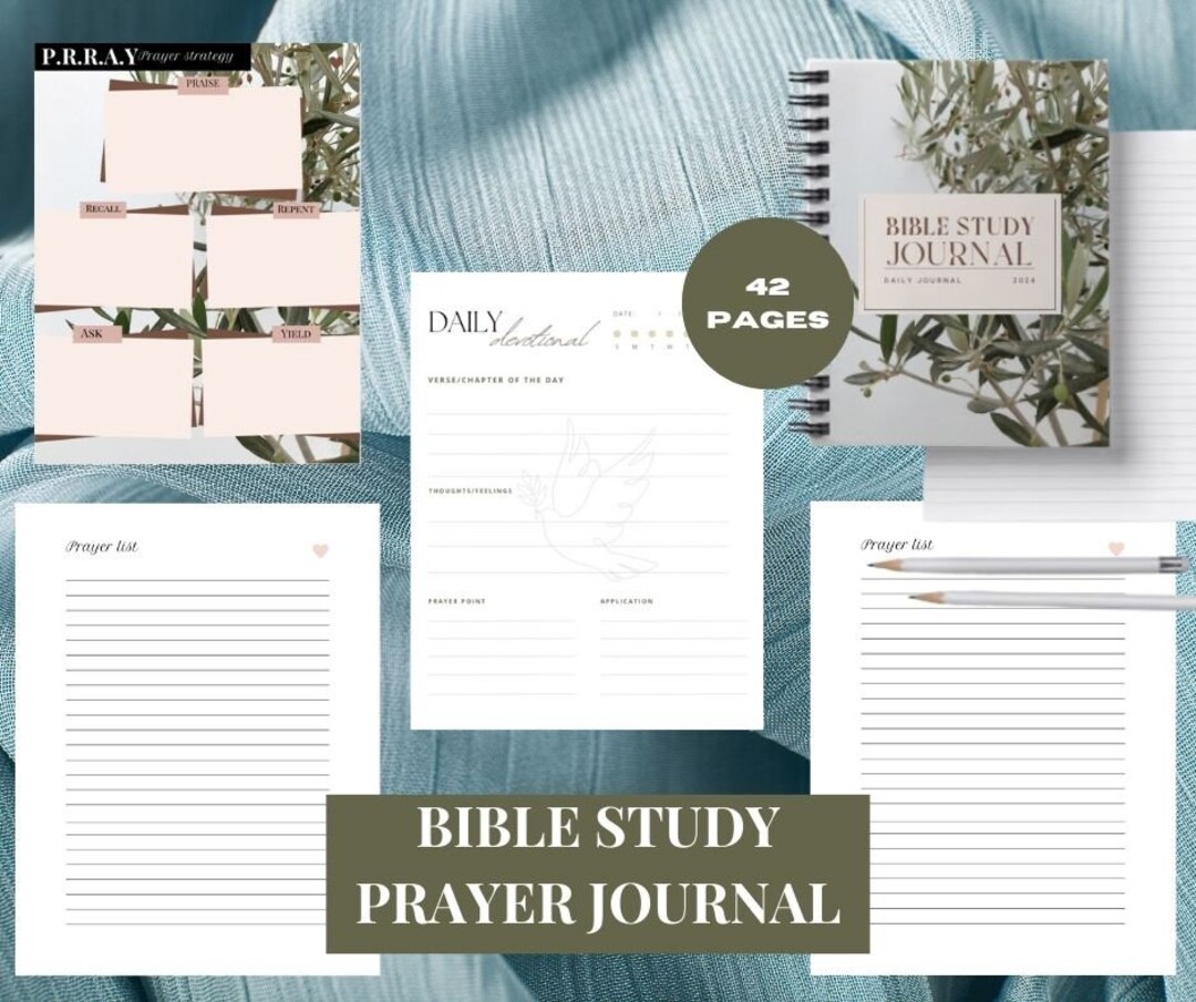 32 Day Bible Study Prayer Journal, Digital Journal, Daily Devotional ...