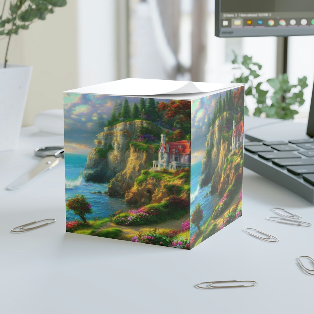 Paper Note Cube Office Gift, Gift for Her, Gift for Him, Gazebo on ...