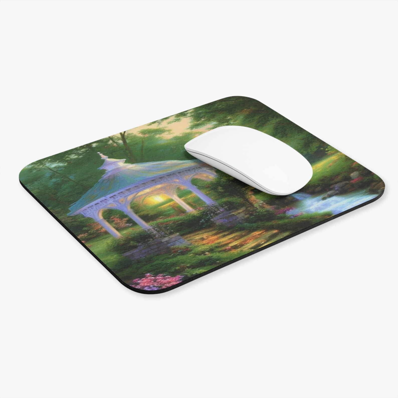 White Gazebo Cottagecore Scenic Mouse Pad (rectangle) - Etsy