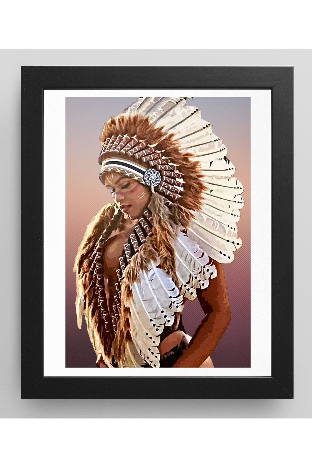 NATIVE AMERICAN Art INDIGENOUS Art Girly Wall Art Aesthetic - Etsy