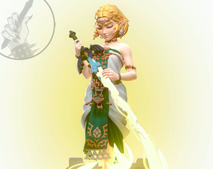 Princess Zelda From Tears of the Kingdom Figure With Clear Effect ...