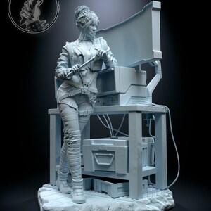 Panam Palmer Figure From Cyberpunk | Unpainted Durable Resin 3D Printed ...