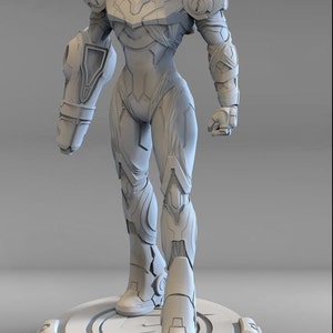 Metroid Dread Samus Figure | Unpainted Durable Resin 3D Printed Statue ...