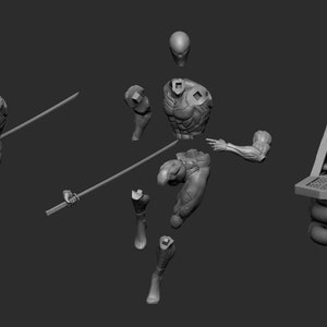 Gray Fox From Metal Gear Solid | Unpainted Durable Resin 3D Printed ...