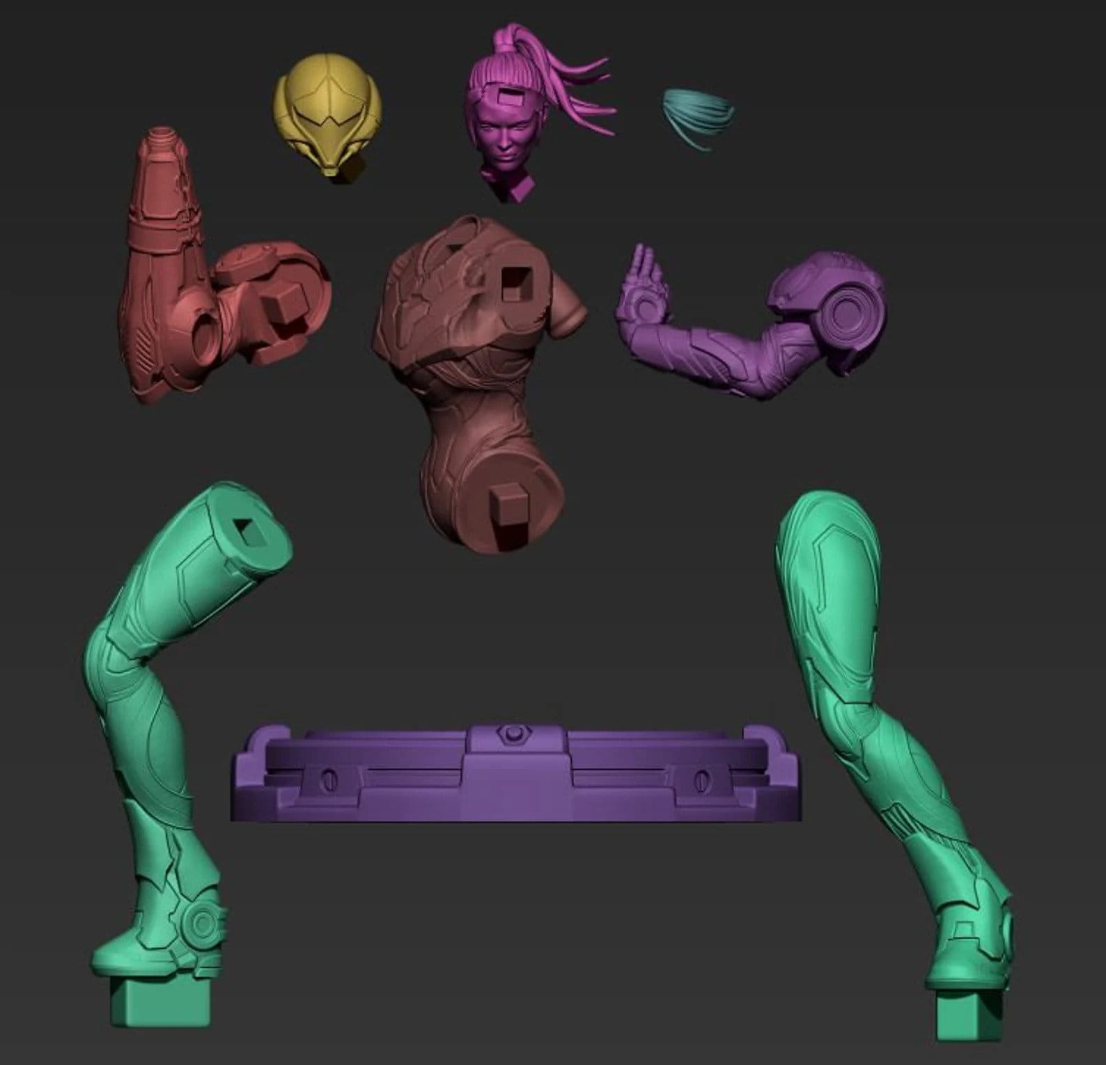 Metroid Dread Samus Figure Unpainted Durable Resin 3D - Etsy