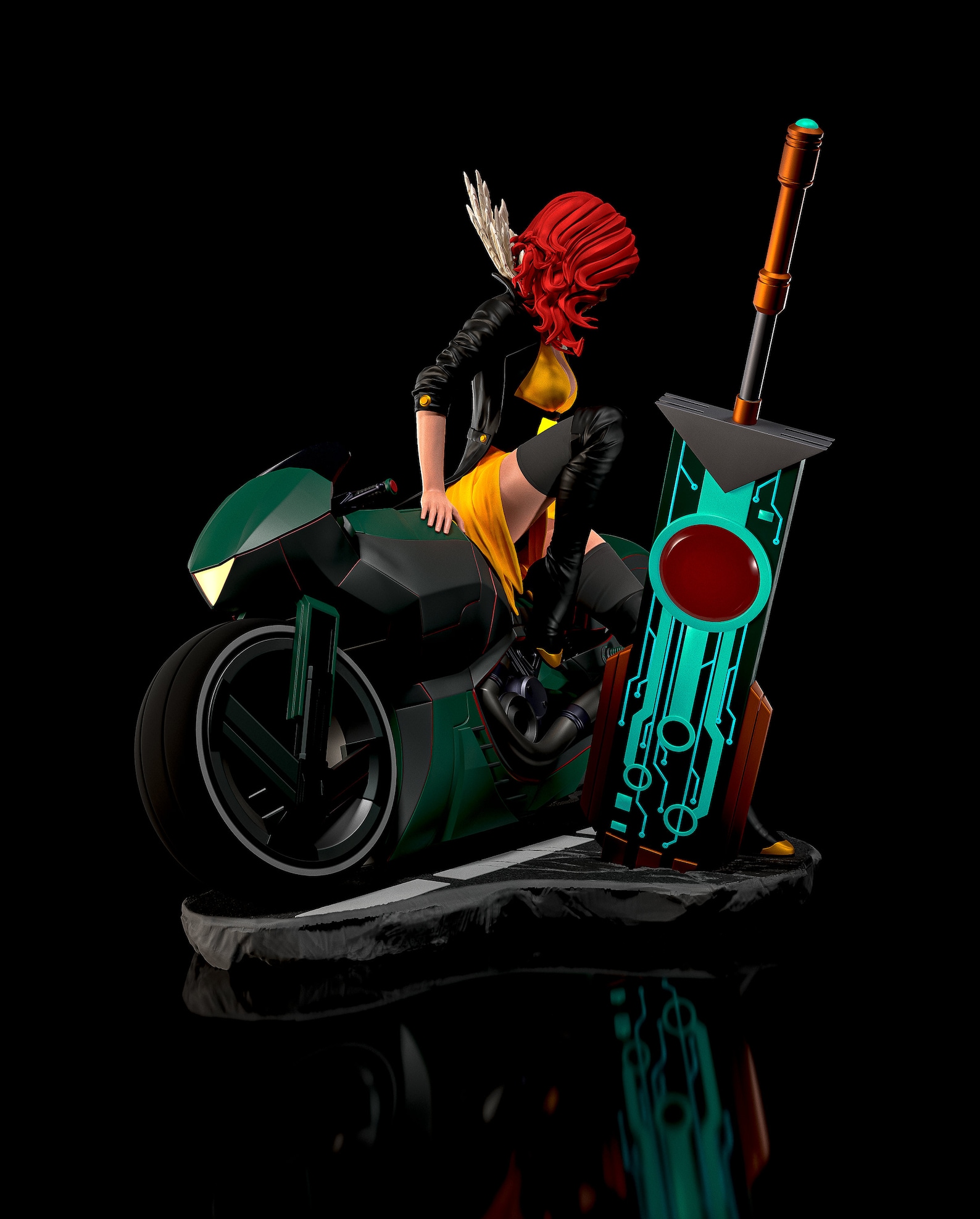 Red From Transistor Figure or Bust Unpainted Durable Resin - Etsy