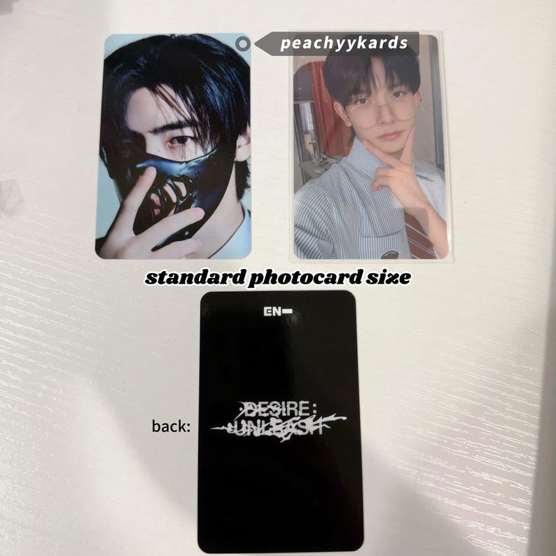 Enha Cat Pose Fanmade Unleash Desire Photocard Pc Ot7 Sunghoon Jungwon ...