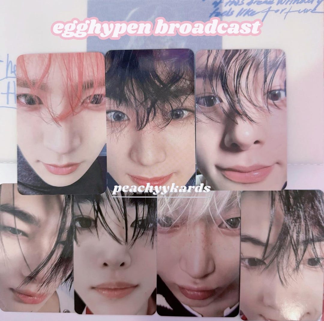 Enha Photocard Egghypen Broadcast No Doubt Daydream Fanmade Ot7 ...