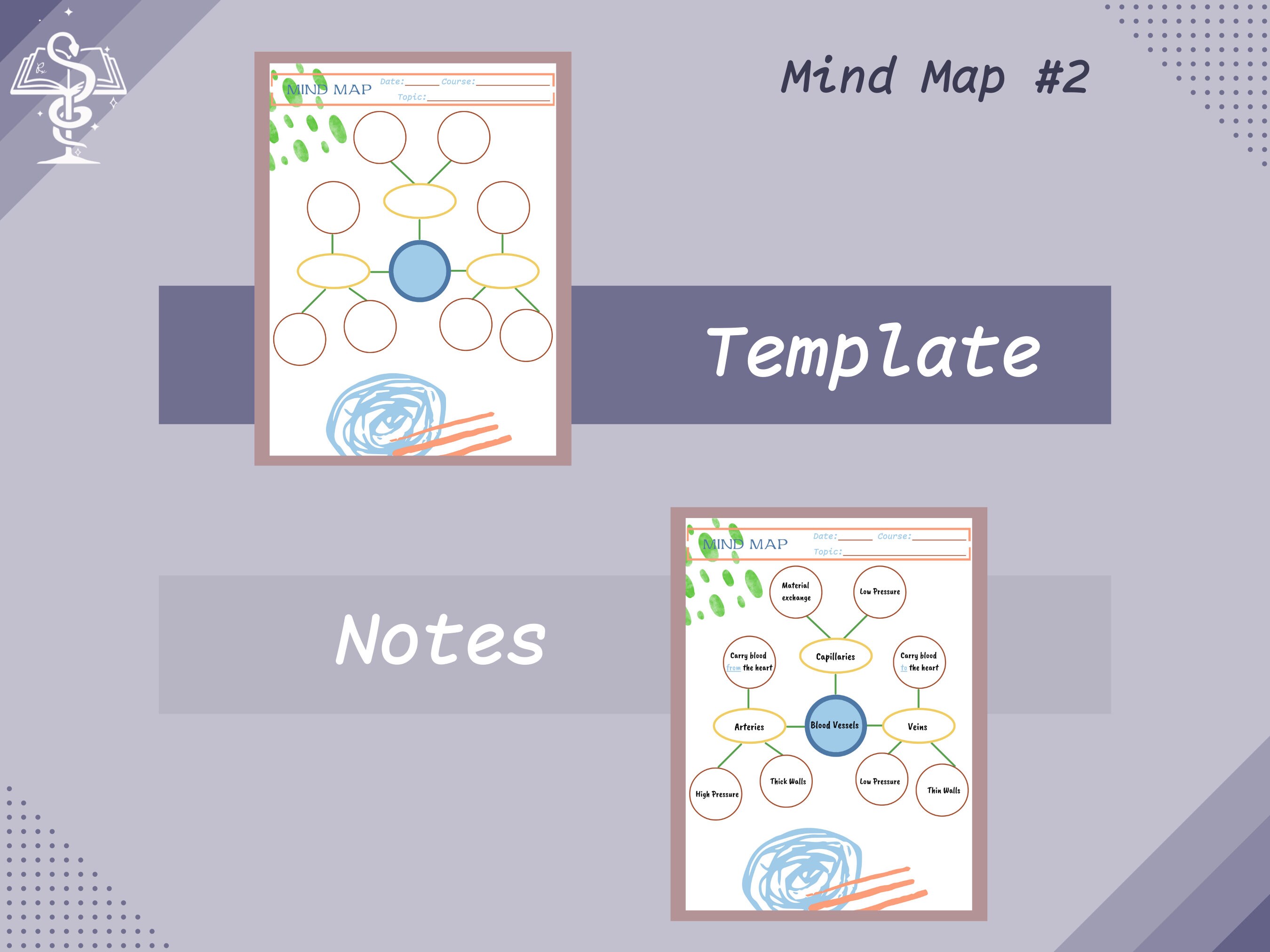Concept Map Mind Map Pharmacy School Notes Pharmacy - Etsy UK