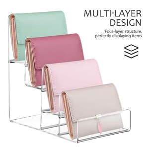 Acrylic Storage Rack, Purse Display Shelf, Display Case, Clear Acrylic ...