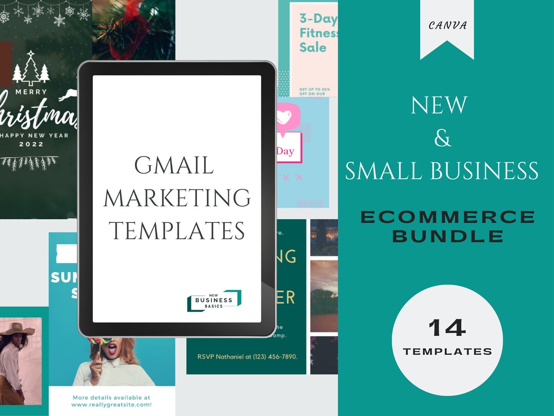 Gmail Email Header Template Set for Ecommerce - New & Small Business - Etsy
