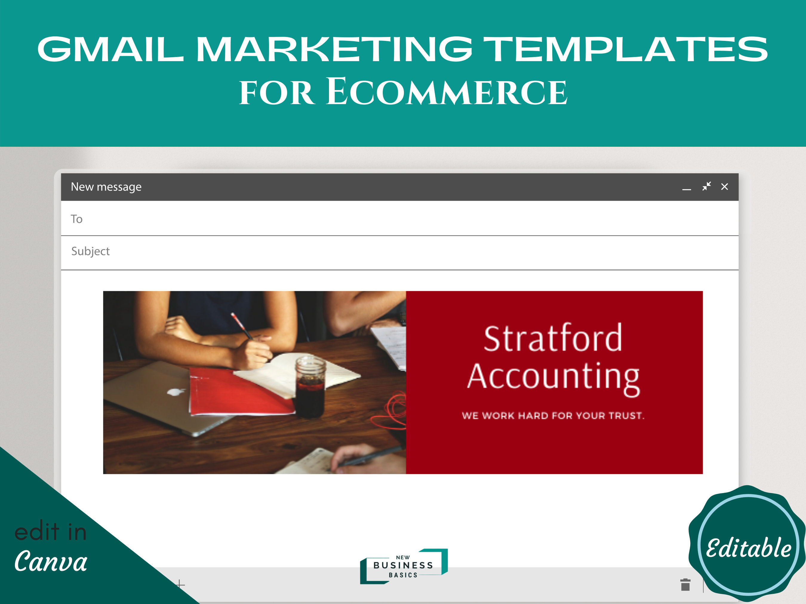 Gmail Email Header Template Set for Ecommerce - New & Small Business - Etsy