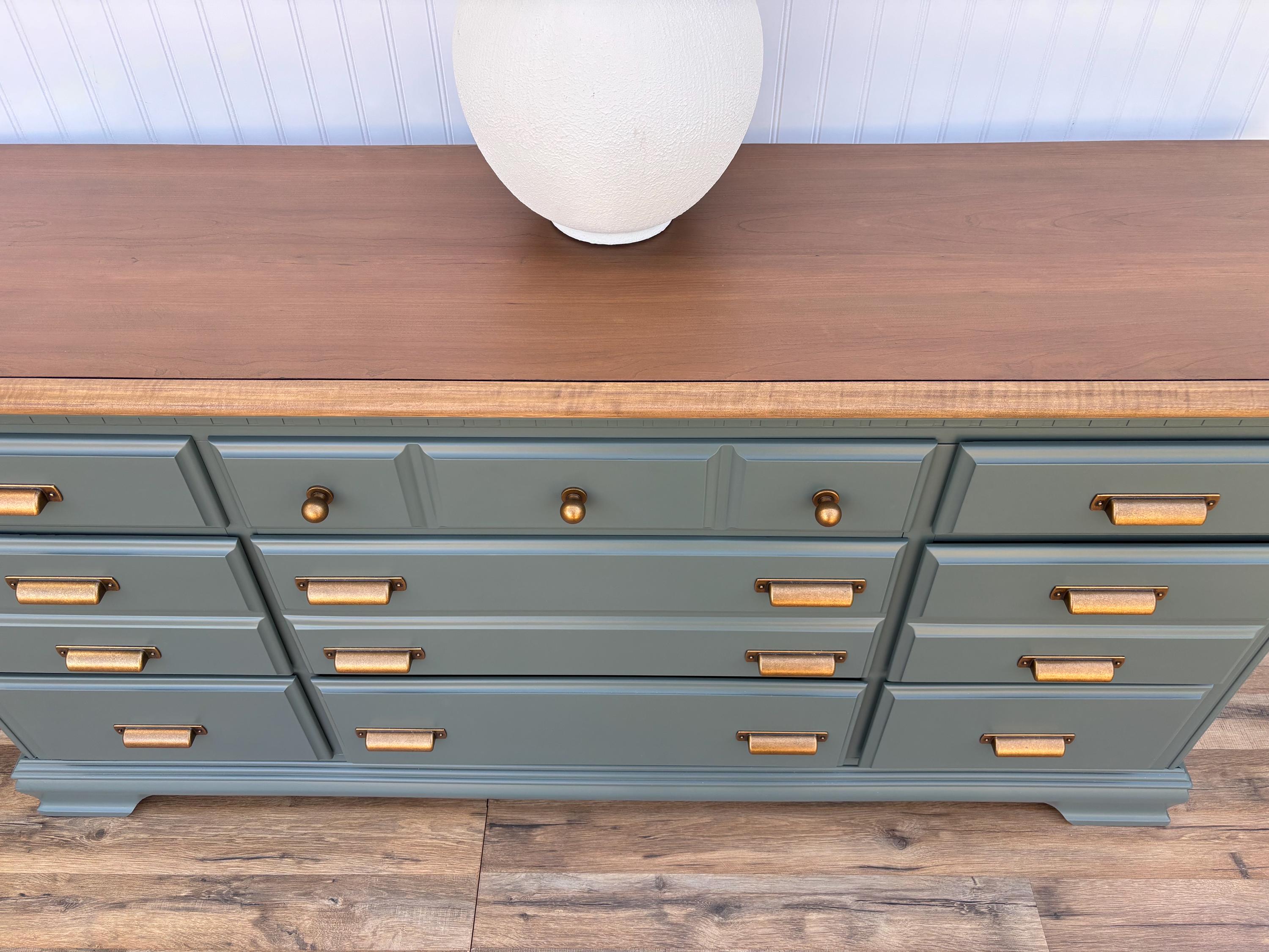 Sold - Refinished 9 - Drawer Dresser - Etsy