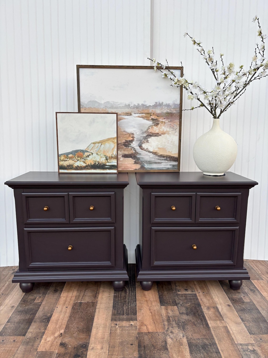 Refinished Nightstands Set /sold/ Free Shipping - Etsy