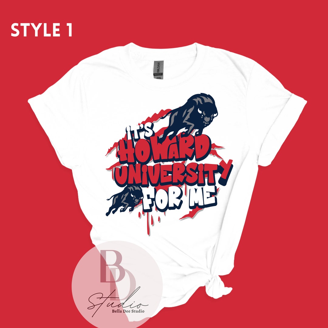 Howard University College Apparel, Bison Energy, Blue and Red, Best ...