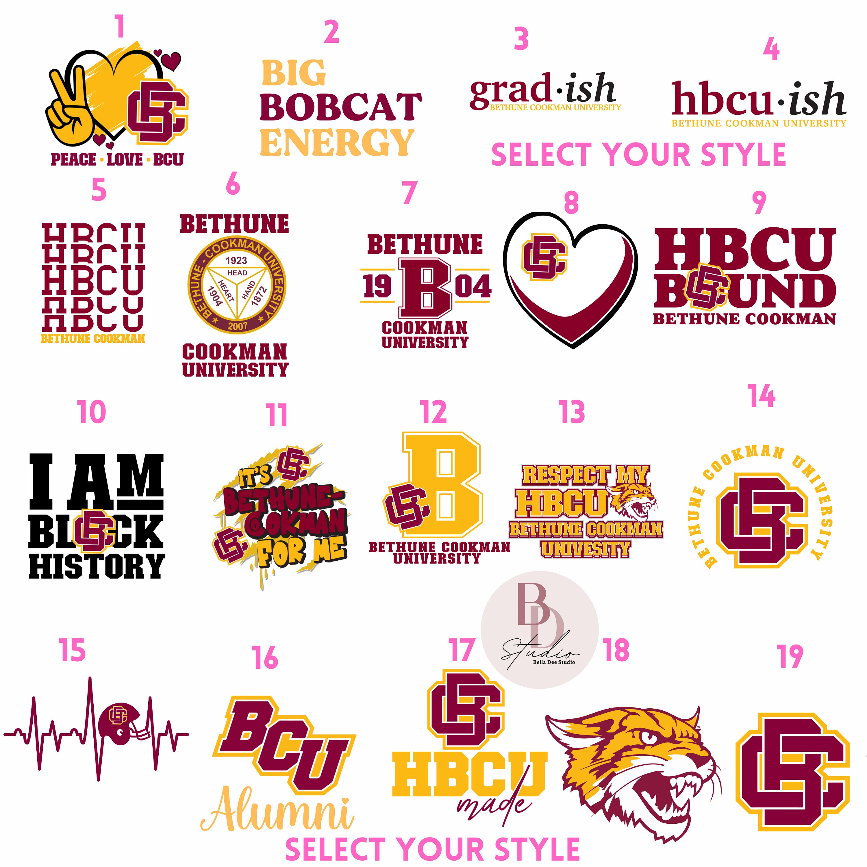 Bethune-cookman College Apparel - Etsy